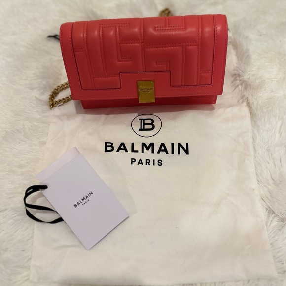 Balmain | Bags | Balmain 945 Soft Monogram Quilted Leather Shoulder Bag ...